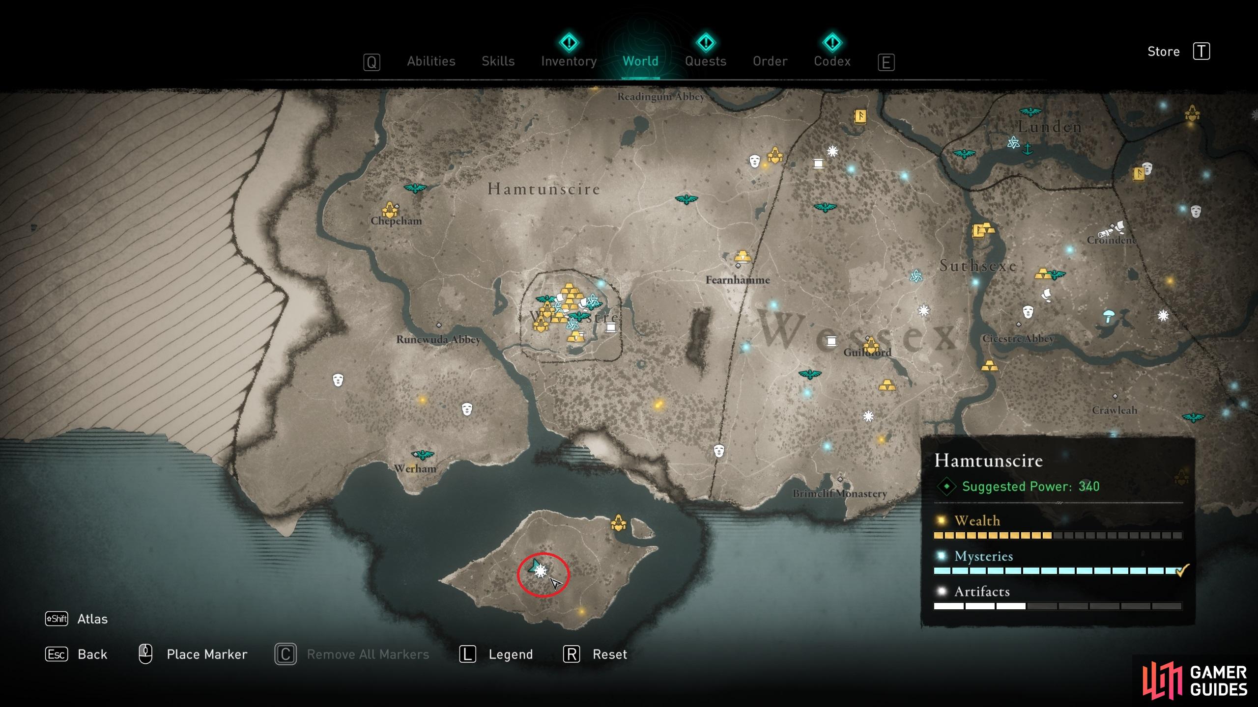 Cursed Areas - Hamtunscire - Artifacts | Assassin's Creed: Valhalla ...