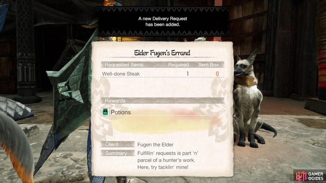 Elder Fugen's Errand - Requests - Kamura Village | Monster Hunter Rise ...