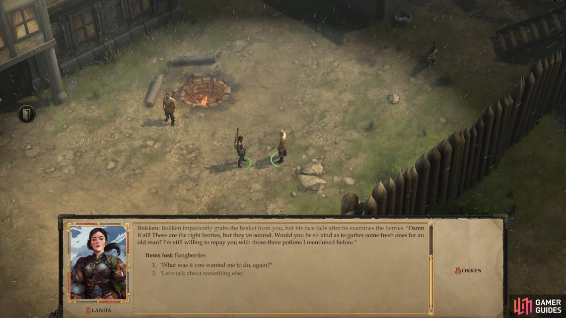 Fangberry for Bokken - Fangberry Cave - Errands - Side Quests ...