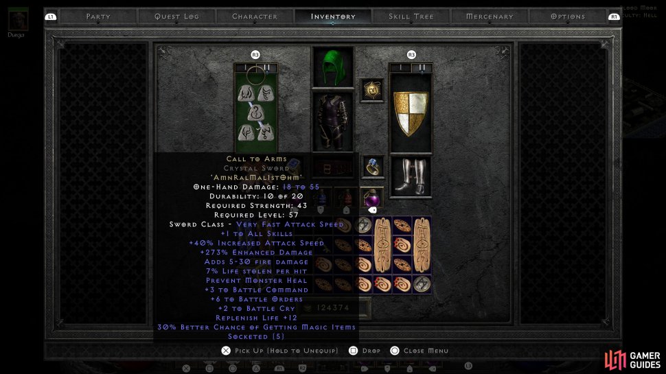 Call to Arms - Weapons - Runewords | Diablo II: Resurrected | Gamer Guides®
