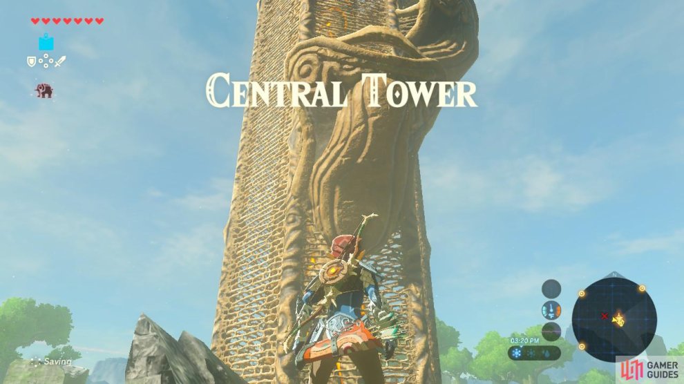 Central Tower - Central Hyrule Region - Towers and Shrines | The Legend ...