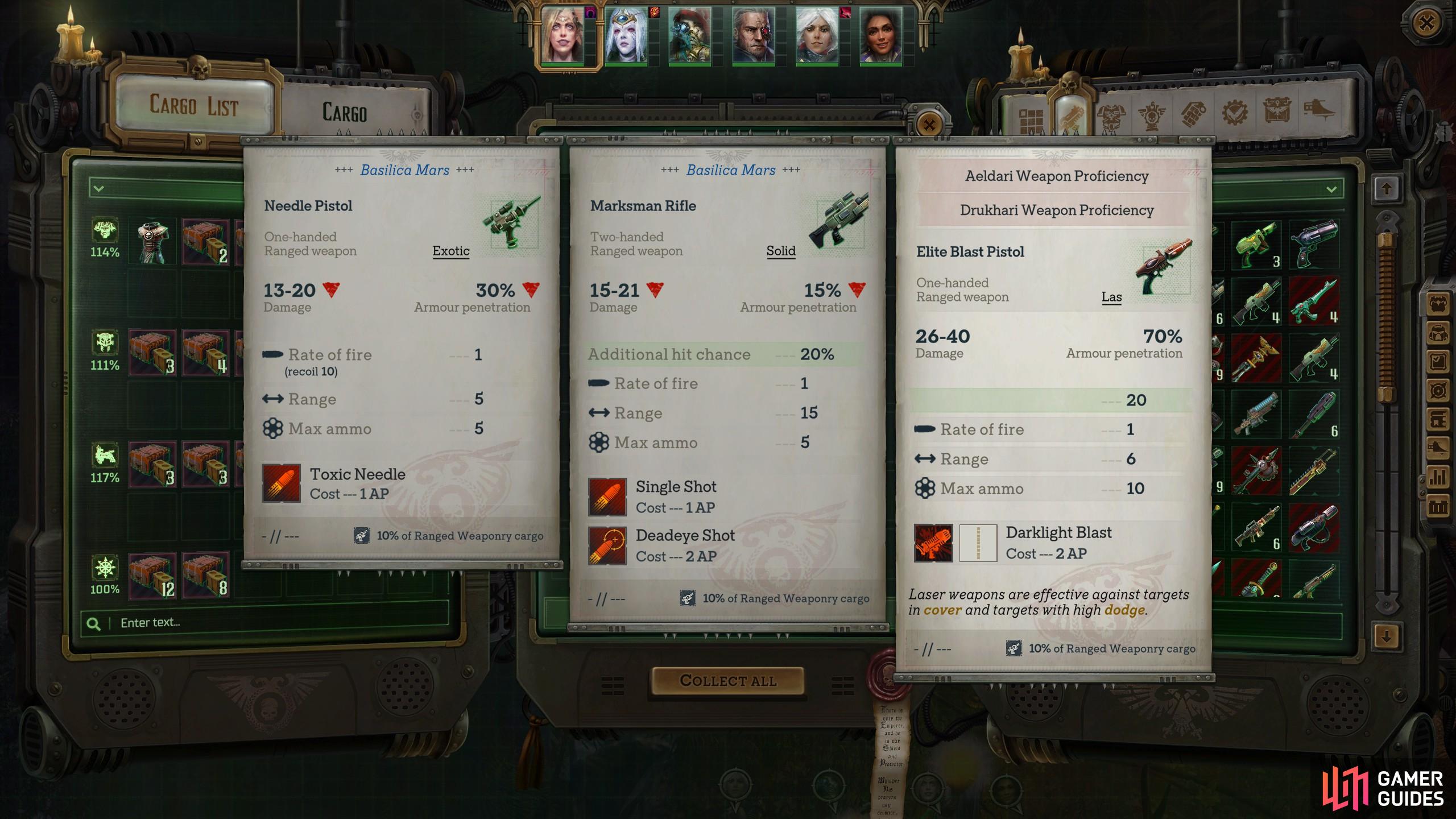 Weapon Skills - Ranged Weapon Skills - Warhammer 40K: Rogue Trader ...