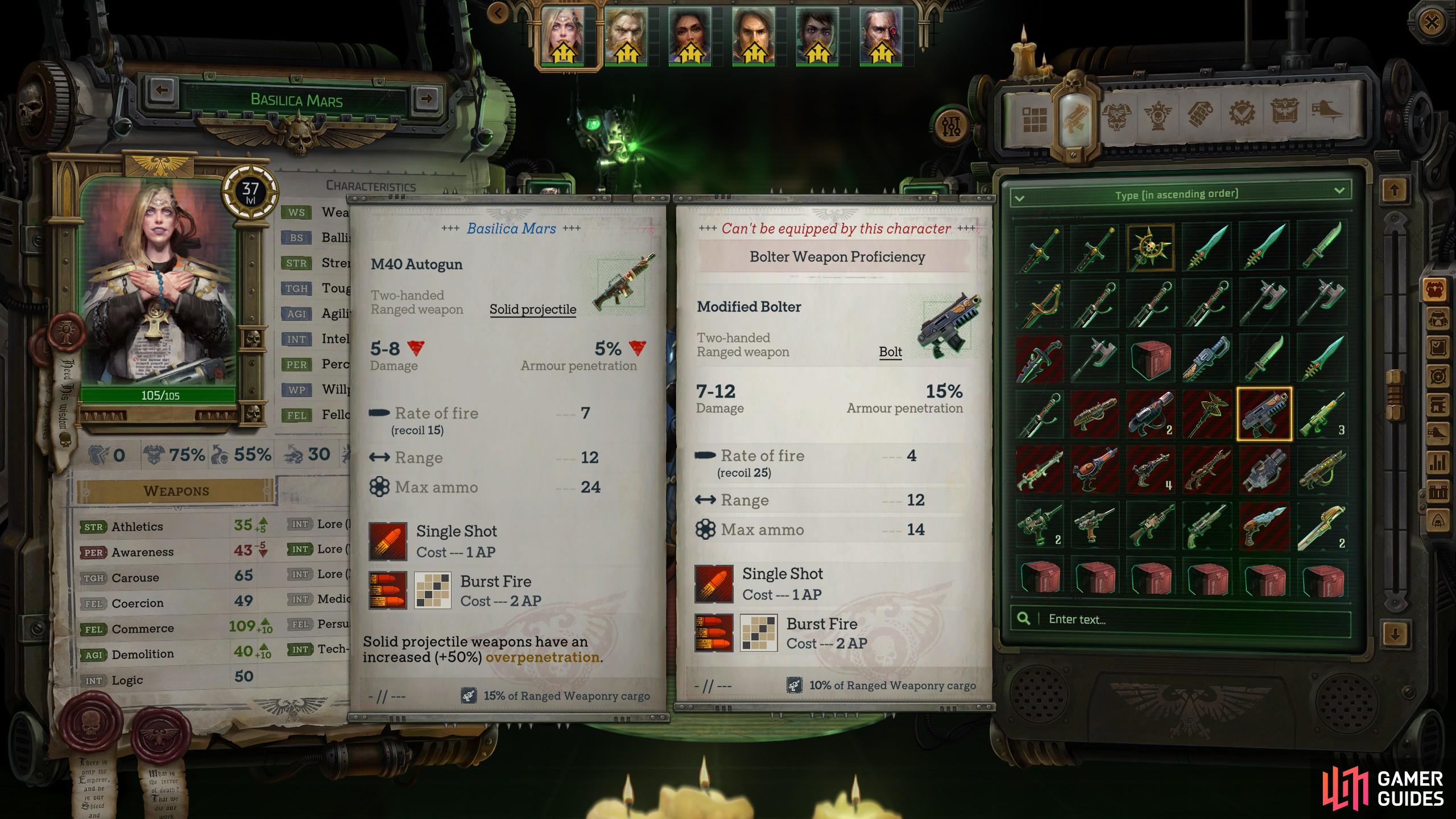 Weapons - Bolt - Warhammer 40K: Rogue Trader Database | Gamer Guides®
