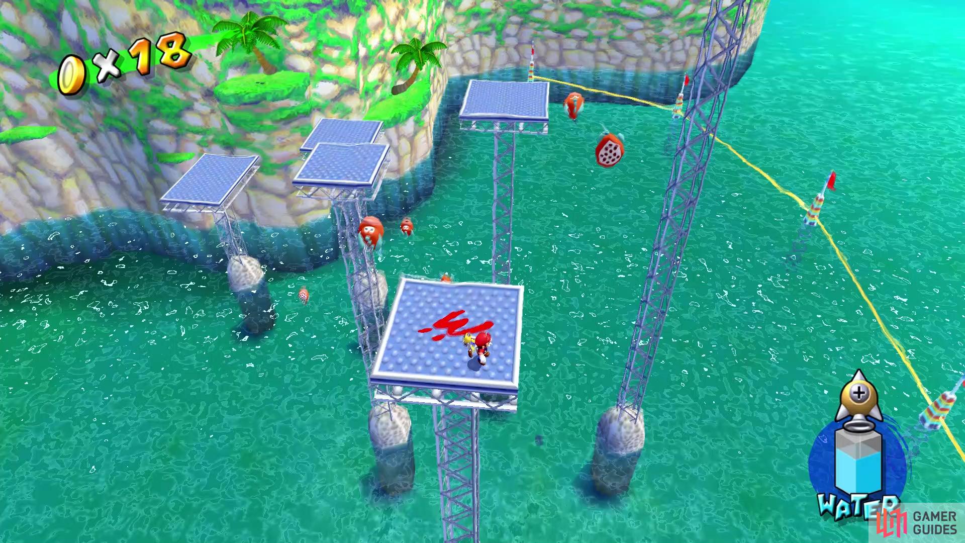 Blue Coins in Ricco Harbor (2) - Ricco Harbor - Super Mario Sunshine ...