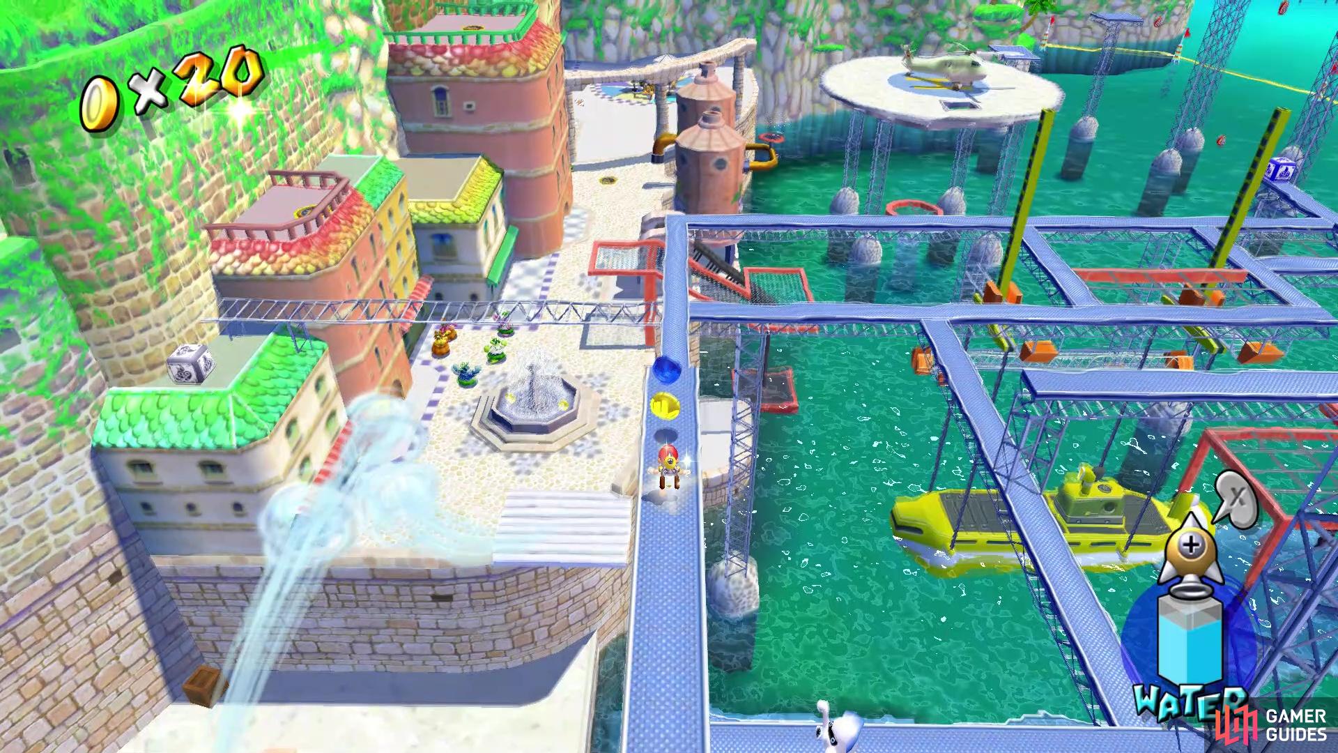 Blue Coins in Ricco Harbor (2) - Ricco Harbor - Super Mario Sunshine ...