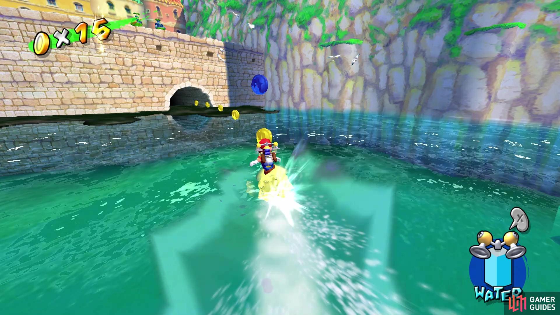 Blue Coins in Ricco Harbor - Ricco Harbor - Super Mario Sunshine ...