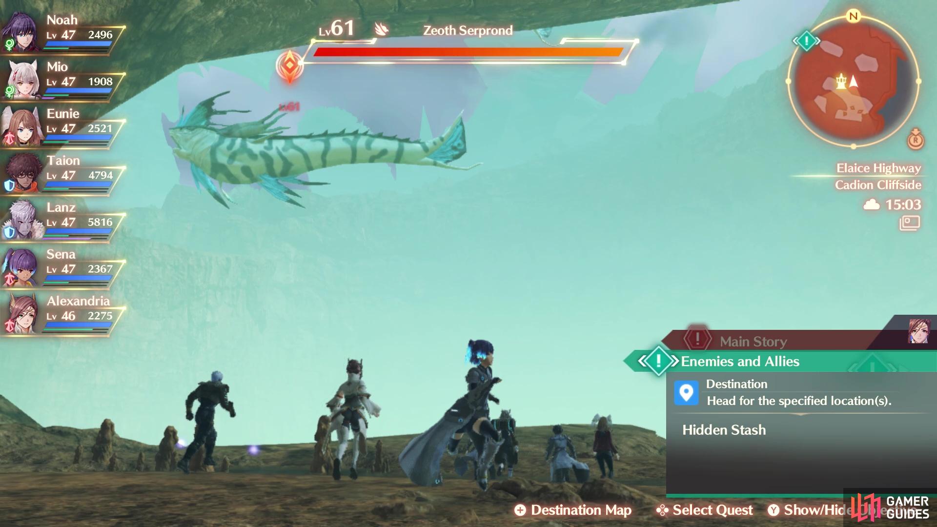 Enemies and Allies - Elaice Highway - Standard Quests | Xenoblade ...