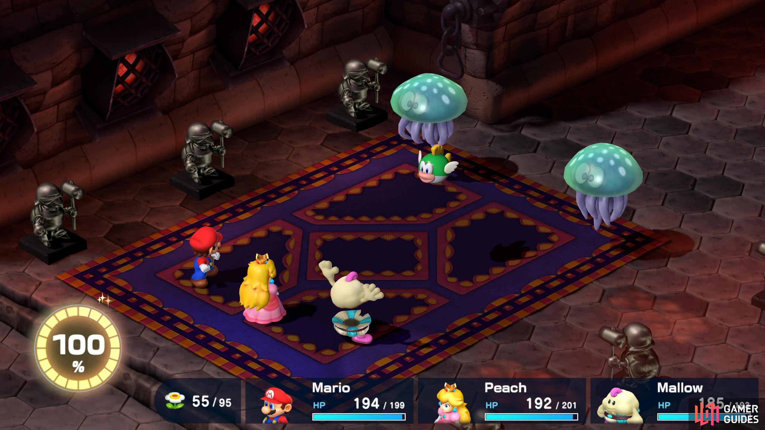 Bowser's 6 Doors Puzzle Guide - Super Mario RPG - Bowser's Keep Region ...