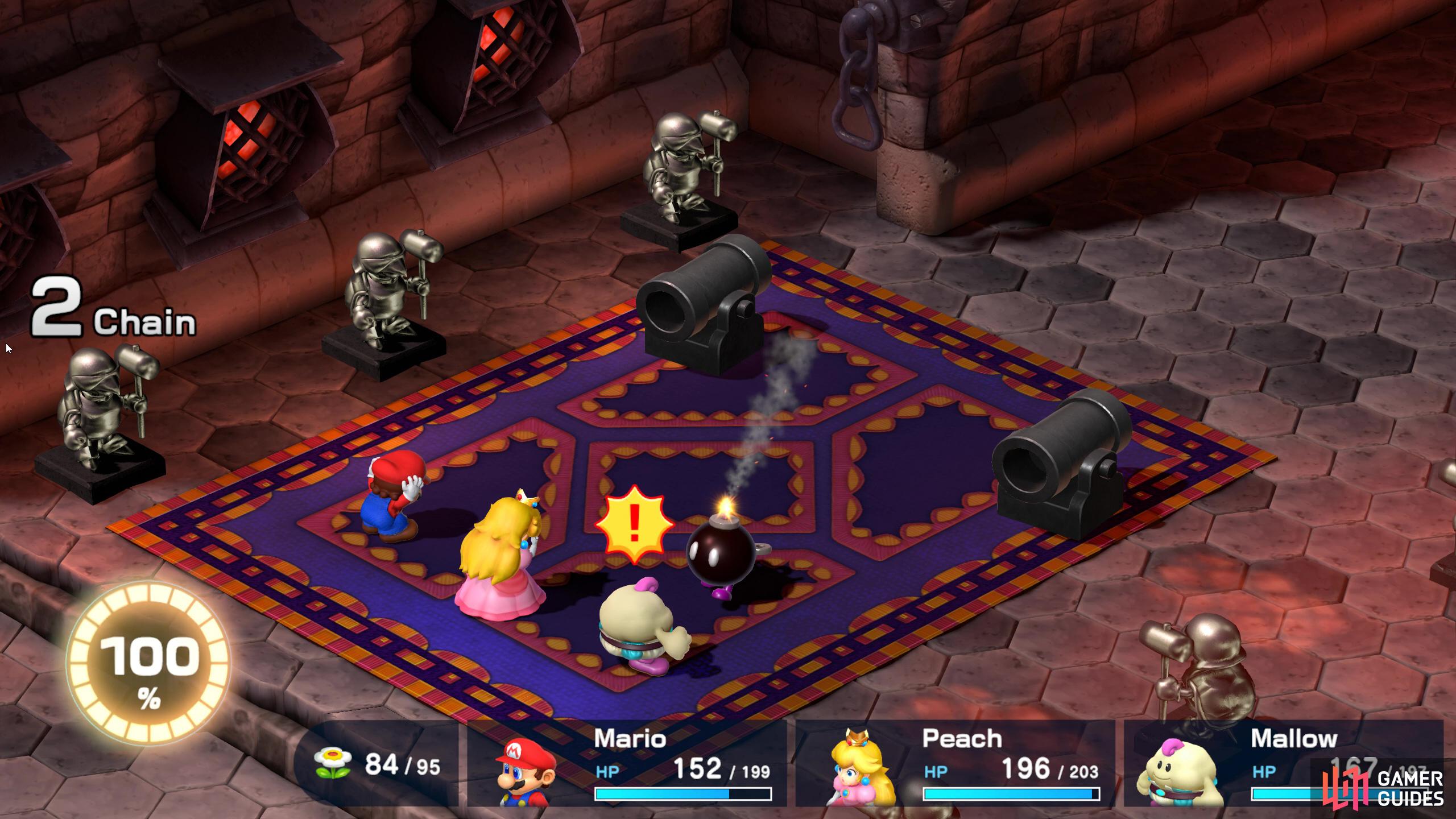 Bowser's 6 Doors Puzzle Guide - Super Mario RPG - Bowser's Keep Region ...