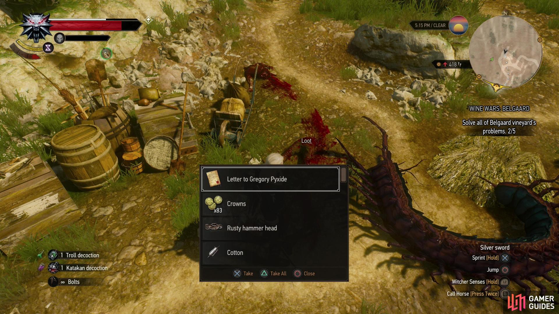 Wine Wars: Belgaard Walkthrough - Wine Wars - Blood and Wine Side ...