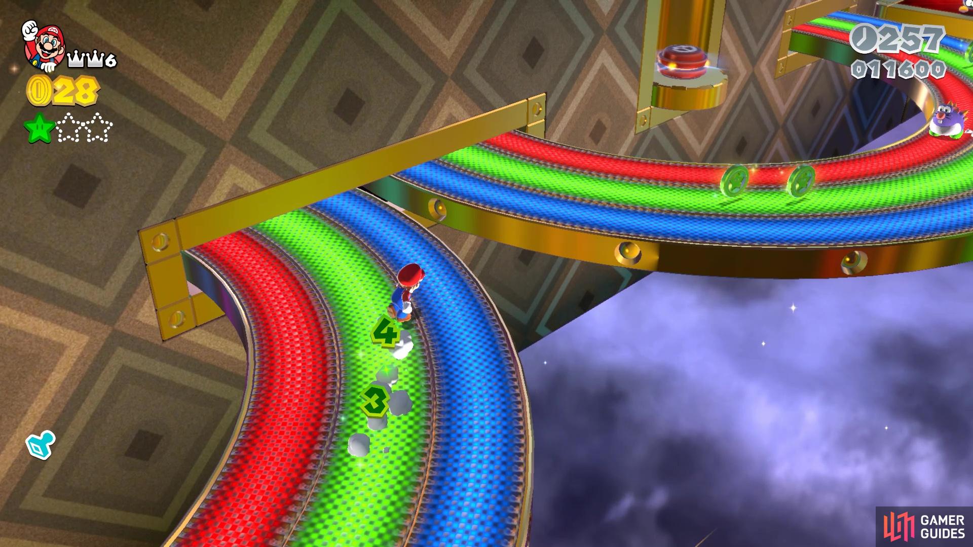 World Star-1: Rainbow Run - World Star - Walkthrough | Super Mario 3D ...