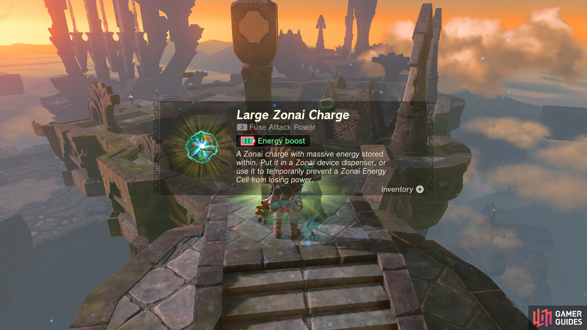 Large Zonai Charge - The Legend of Zelda: Tears of the Kingdom Database ...