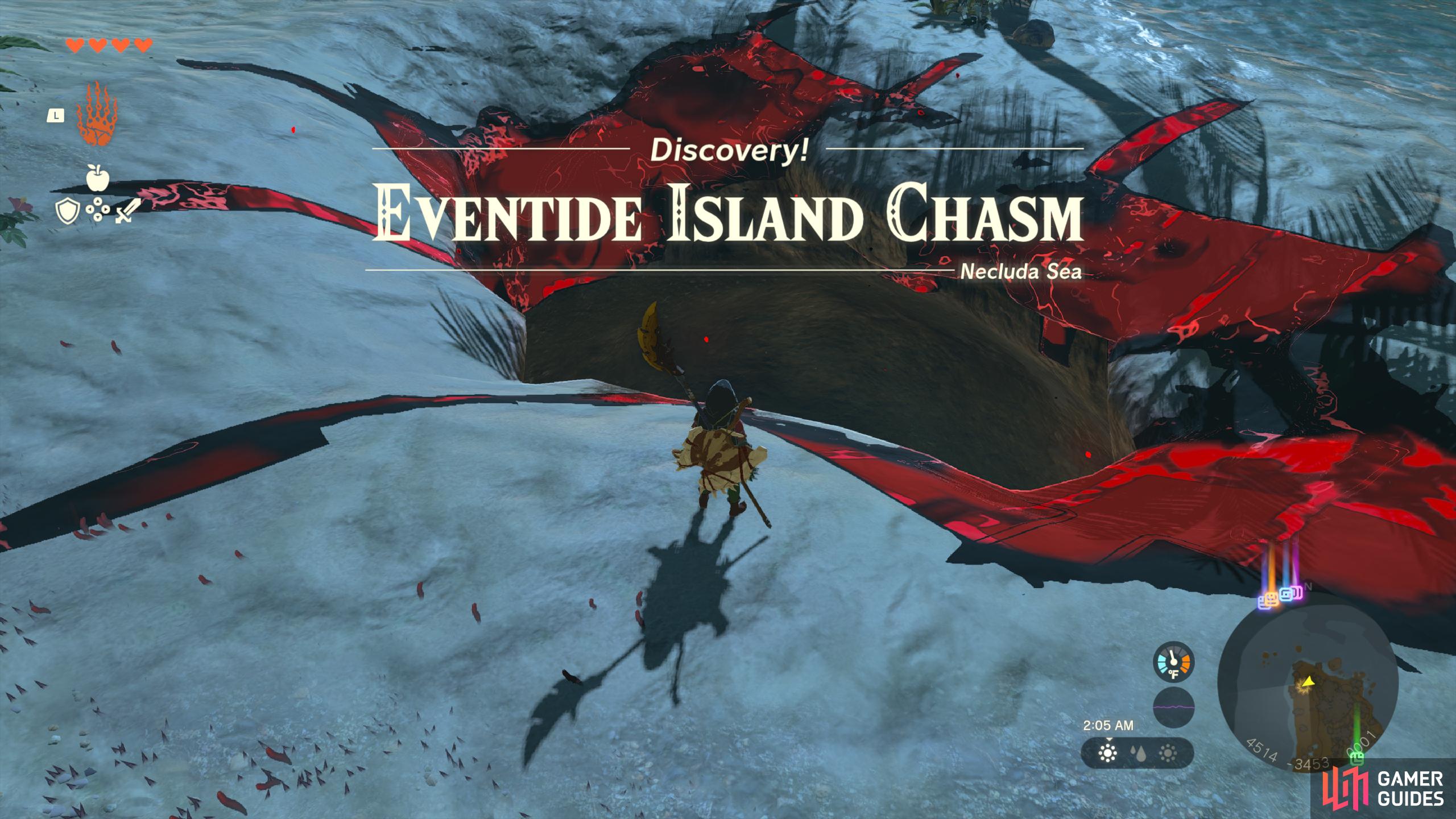 Eventide Island Chasm - The Legend of Zelda: Tears of the Kingdom ...