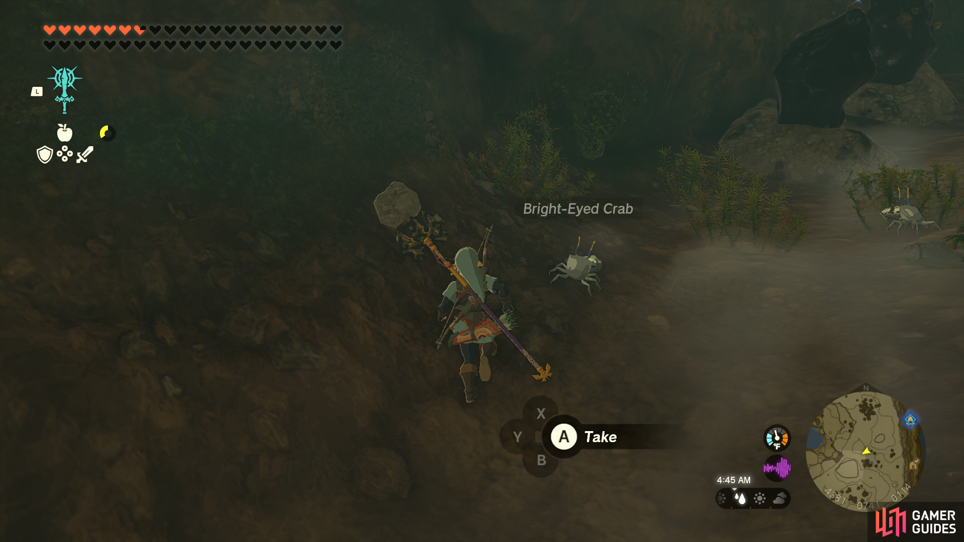 Bright-Eyed Crab - The Legend of Zelda: Tears of the Kingdom Database ...