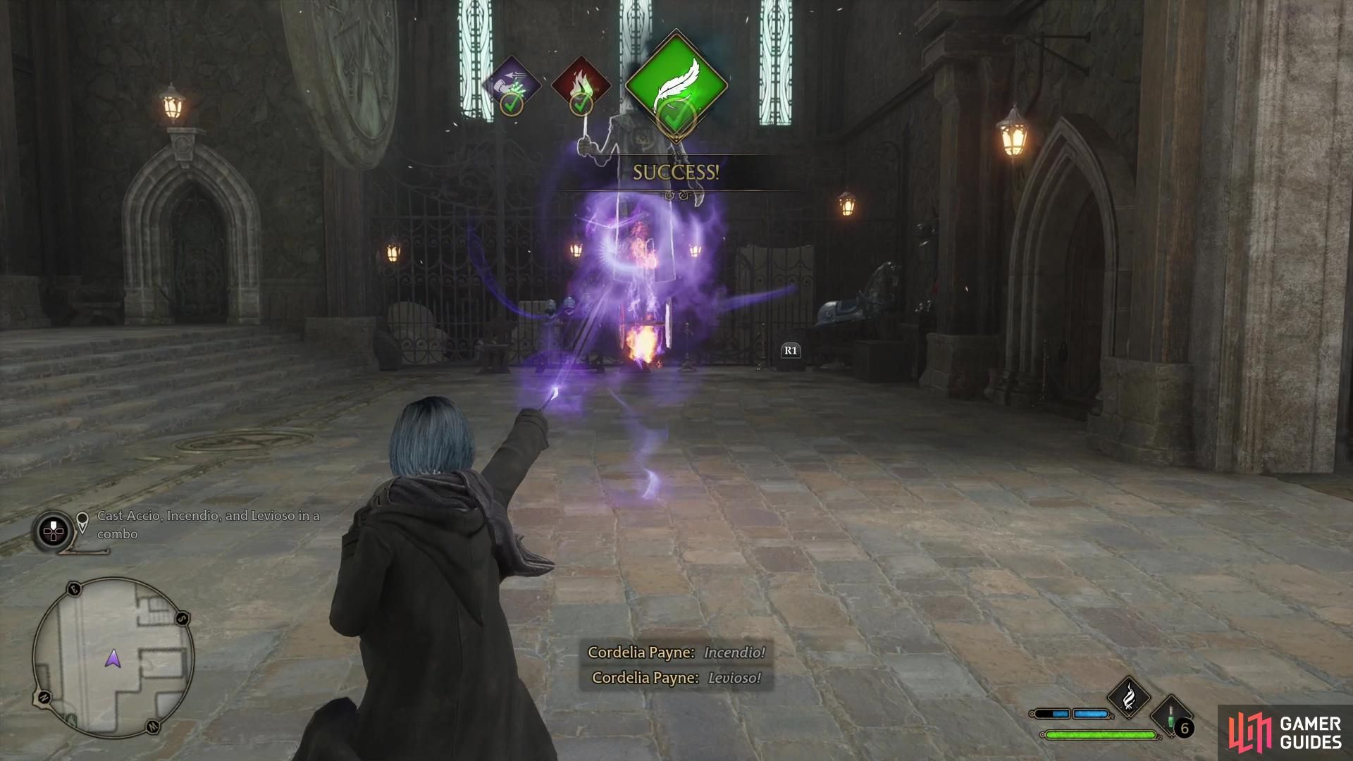 Spell Combination Practice 2 - Hogwarts - Side Quests | Hogwarts Legacy ...