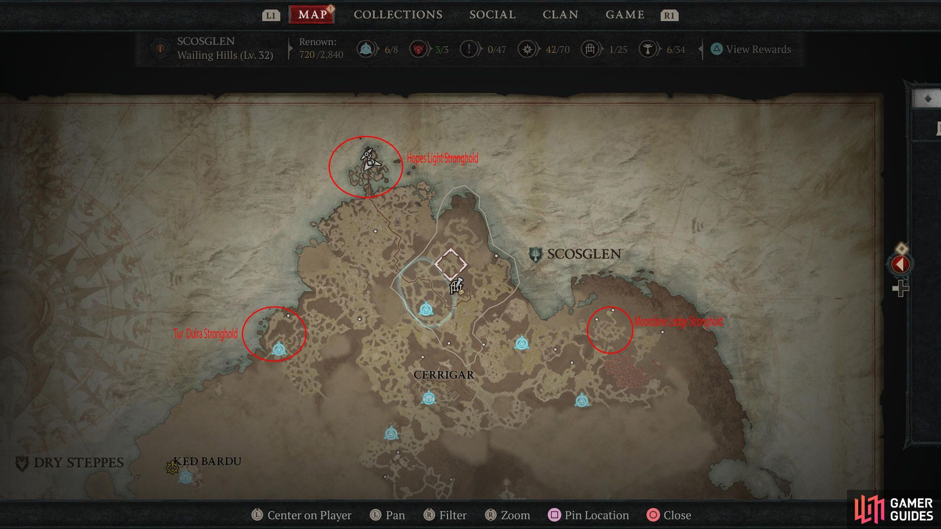 All Scosglen Stronghold Locations in Diablo 4 - Scosglen - Strongholds ...