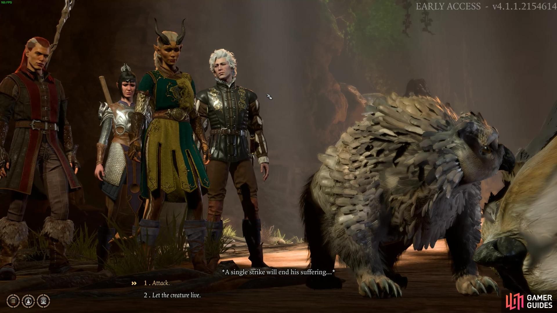 Baldur's Gate 3 - Owlbear Cub Walkthrough: Rescue From Nest or Goblin ...