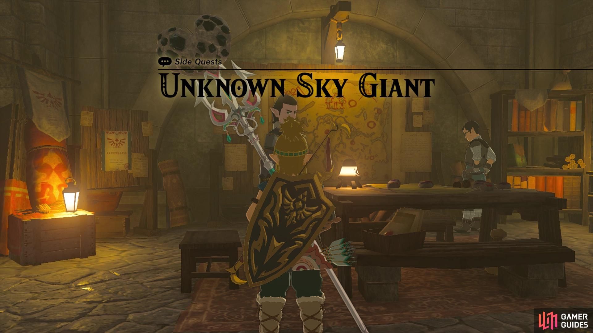 Unknown Sky Giant Walkthrough - Zelda Tears of the Kingdom - Central ...