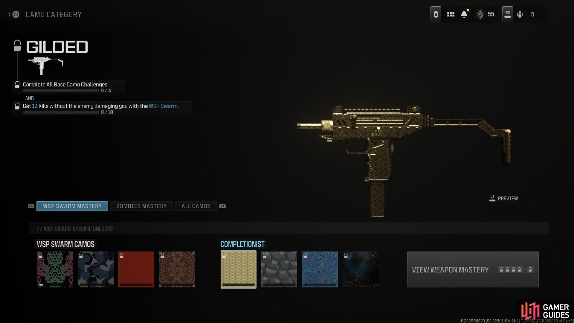 WSP Swarm Camo Challenges & Tips in MW3 - Sub Machine Guns ...