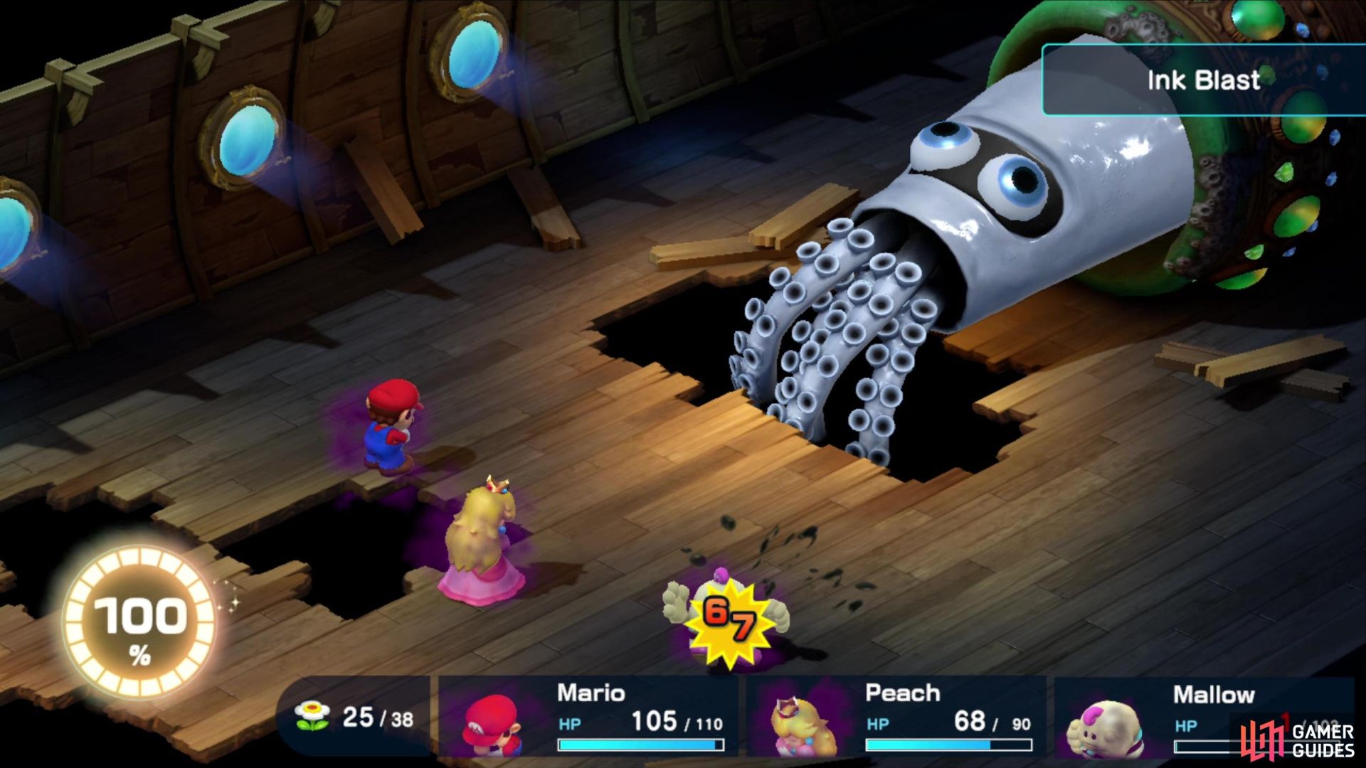 King Calamari Sunken Ship Boss Guide - Super Mario RPG - Star Hill ...