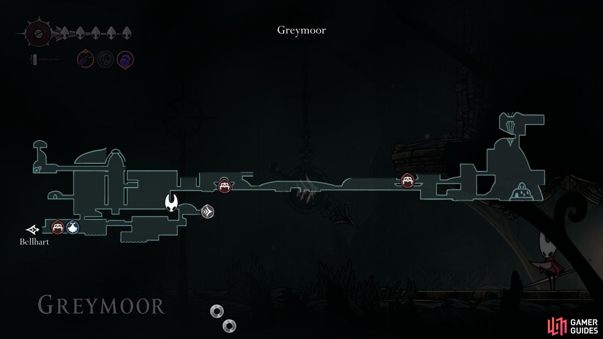 Greymoor Bench Locations - Walkthrough | Hollow Knight: Silksong ...