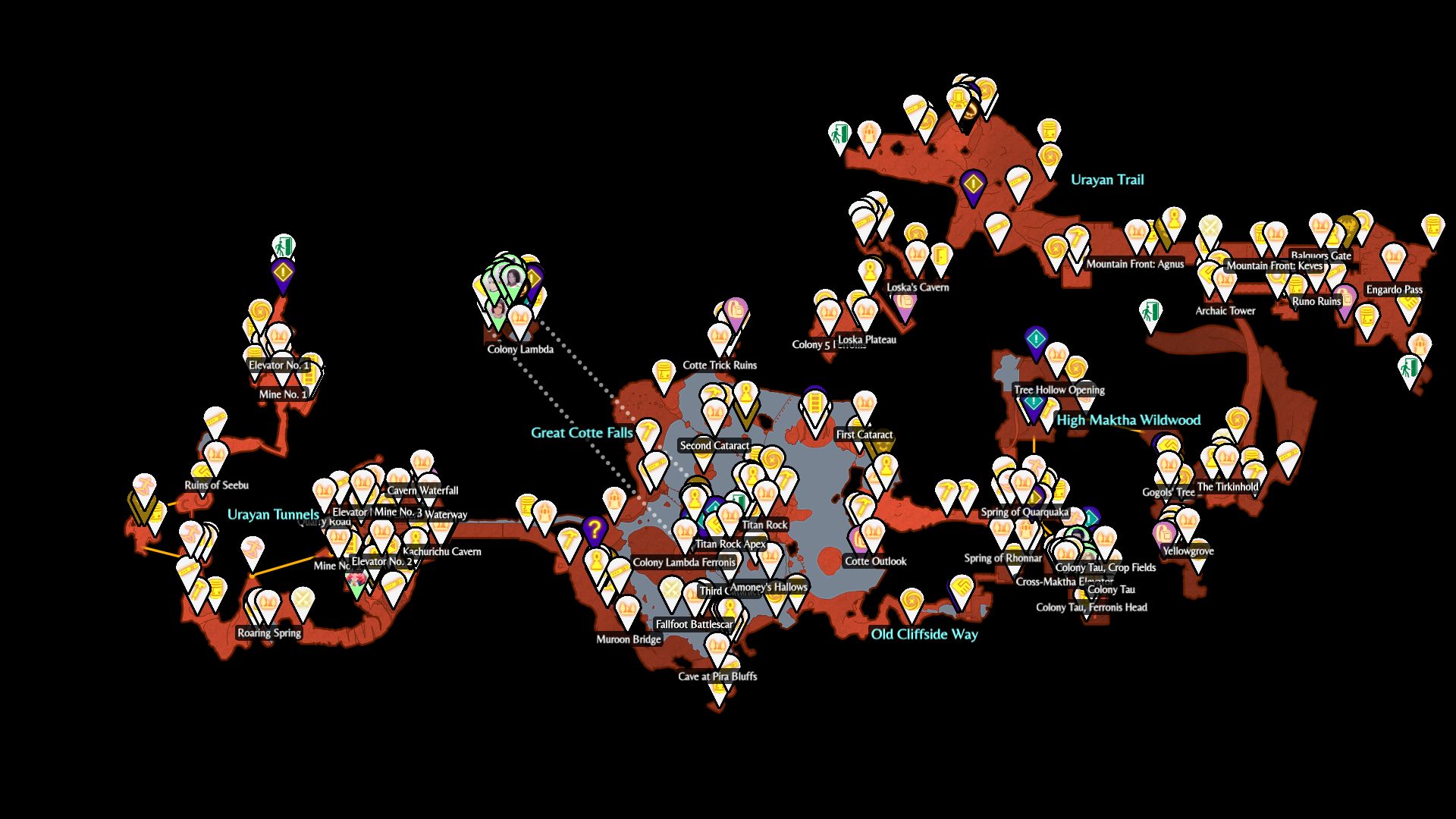 Pentelas Region, Full Interactive Map - Xenoblade Chronicles 3 | Gamer ...