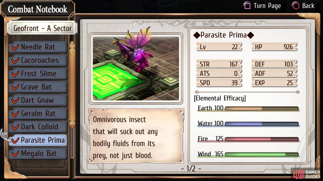 Parasite Prima - Geofront - A Sector - Bestiary | The Legend of Heroes ...