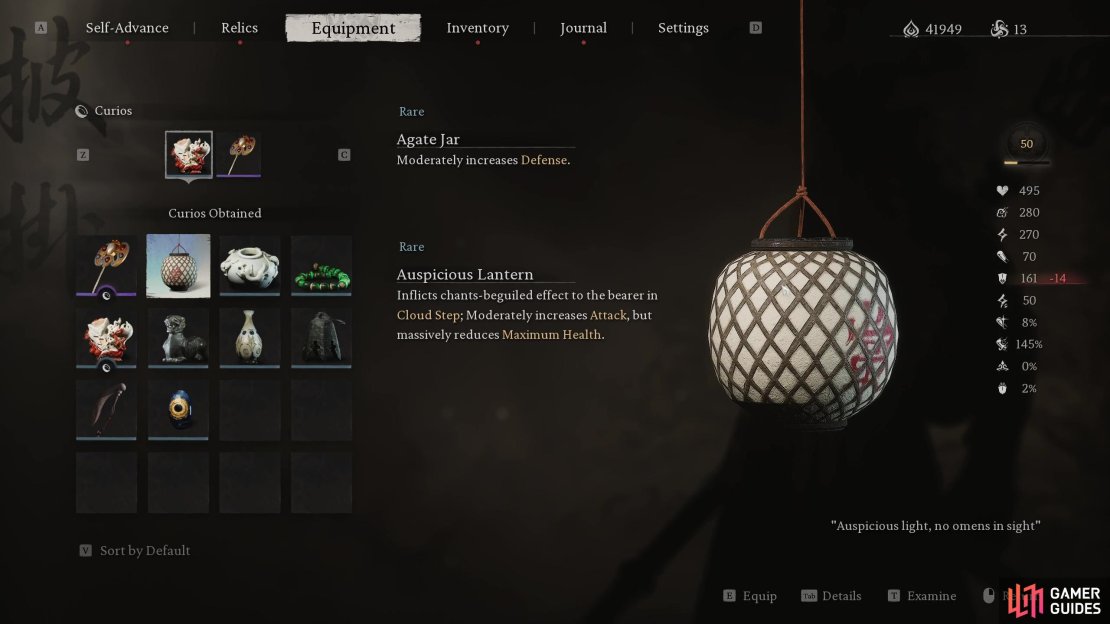Auspicious Lantern Curio Location - Curios - Equipment | Black Myth ...