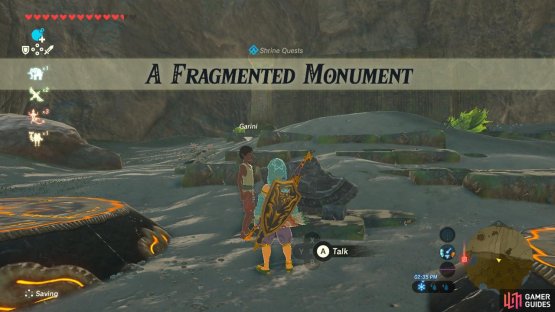 A Fragmented Monument - Faron Region - Shrine Quests | The Legend of ...
